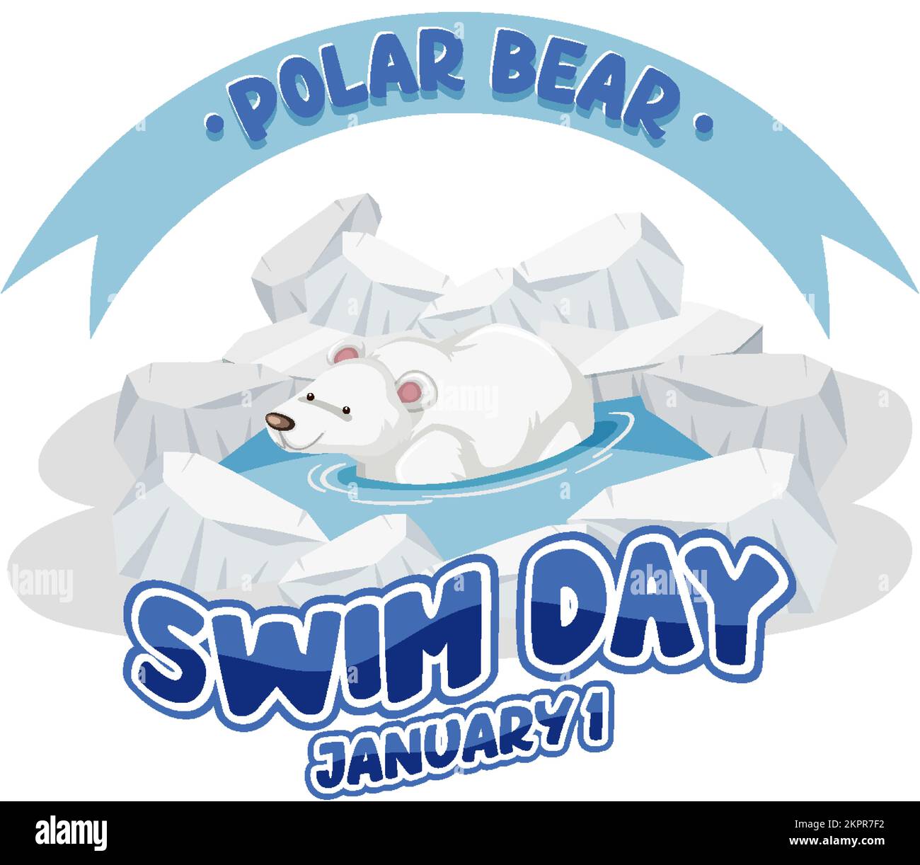 Polar Bear Plunge Day icon illustration Stock Vector Image & Art - Alamy