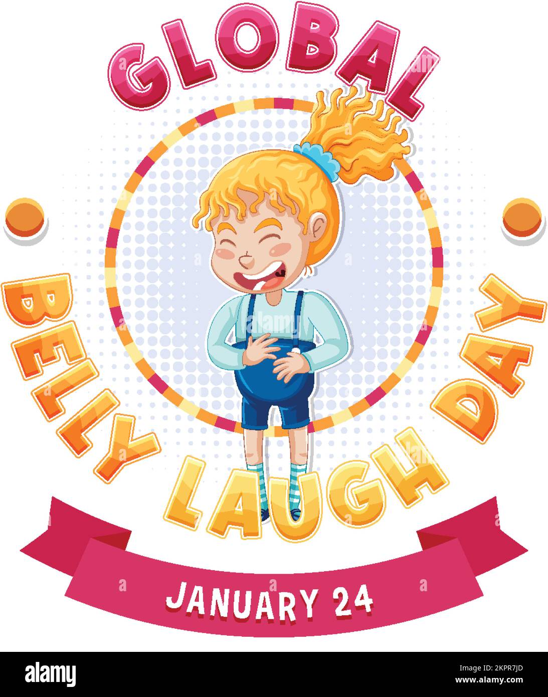 Global Belly Laugh Day Banner Design illustration Stock Vector Image ...