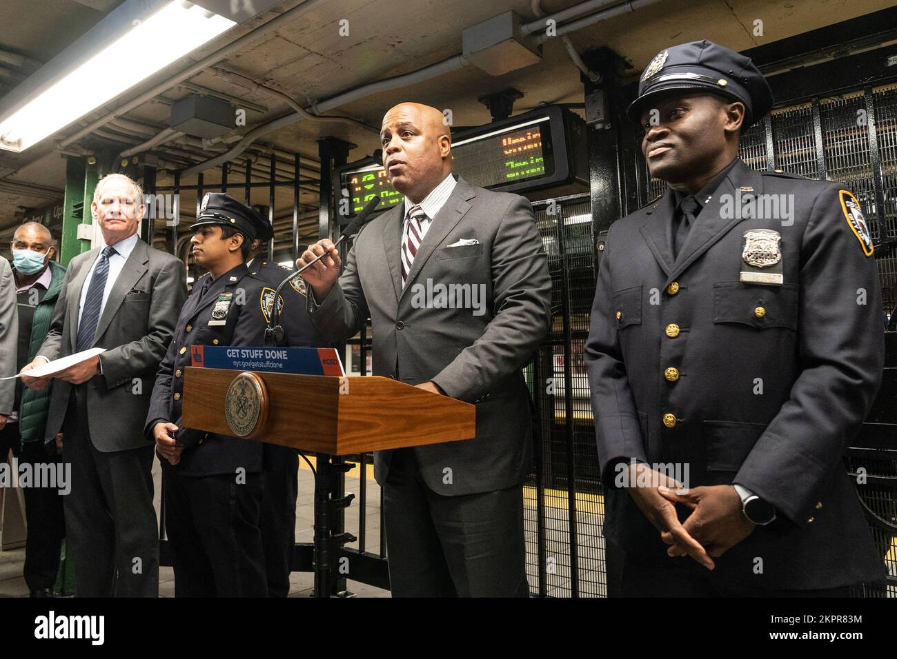Deputy Mayor of New York City for Public Safety Philip Banks III speaks ...