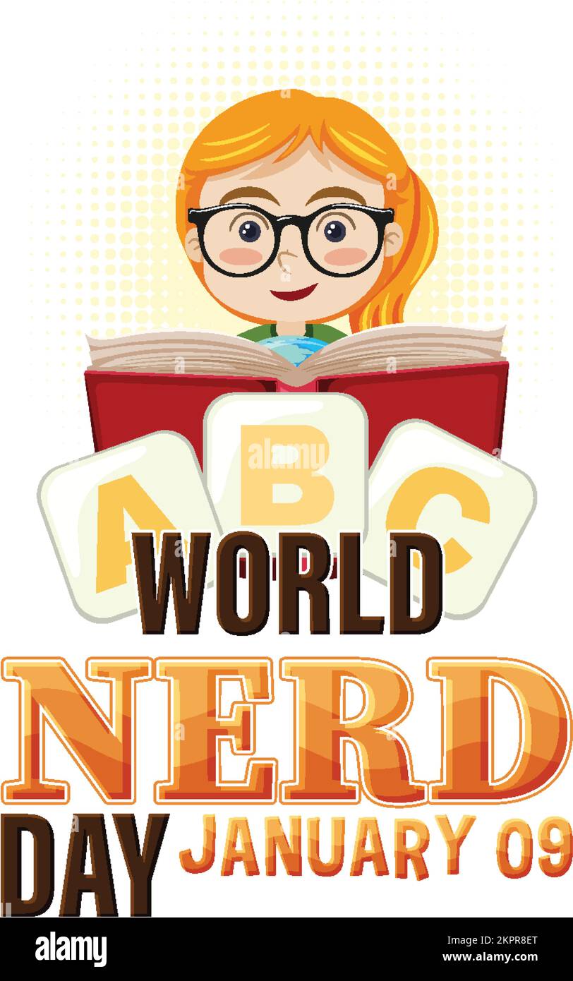 World nerd day banner design illustration Stock Vector Image & Art - Alamy