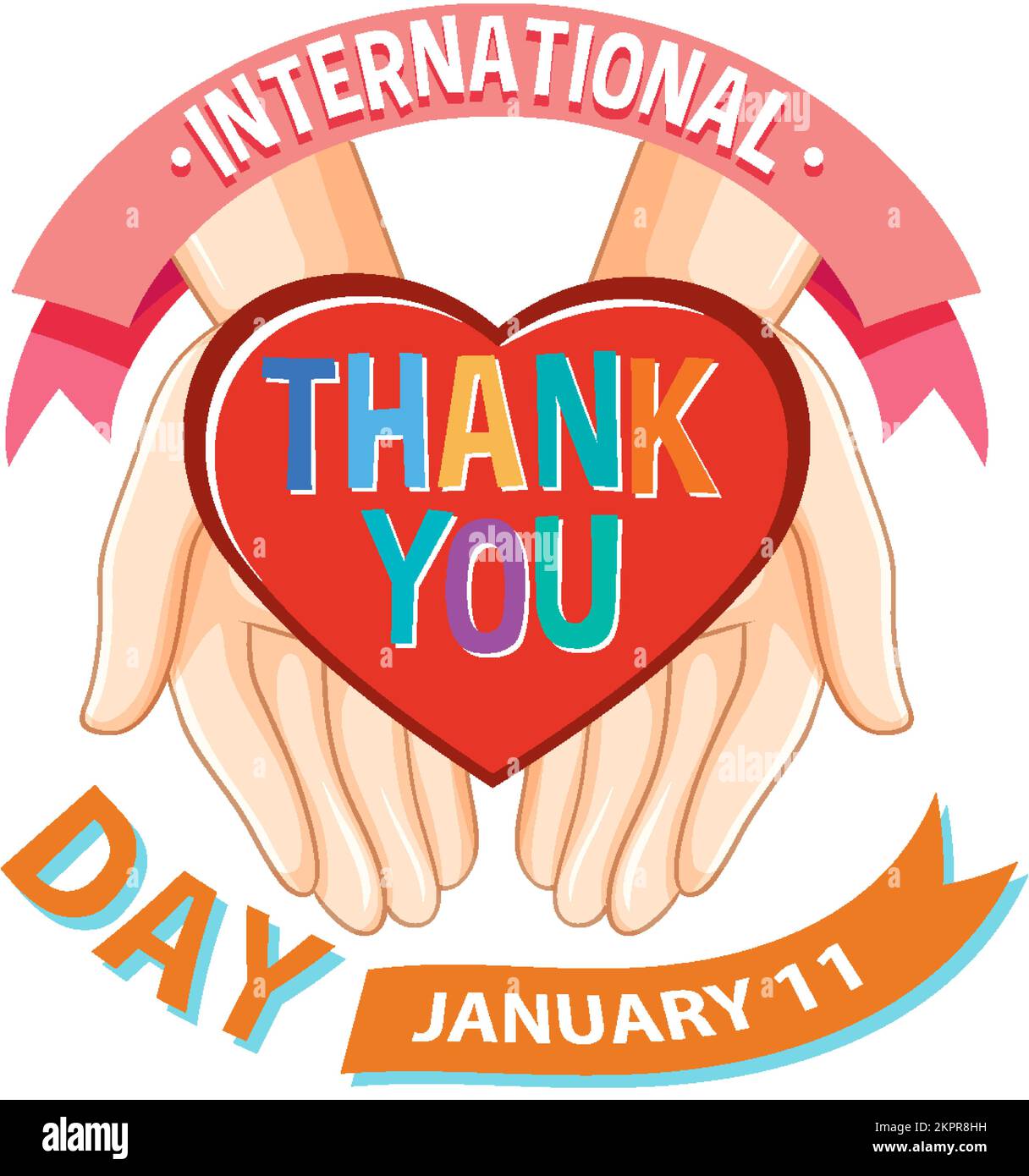 International Thank You Day Banner Design illustration Stock Vector ...