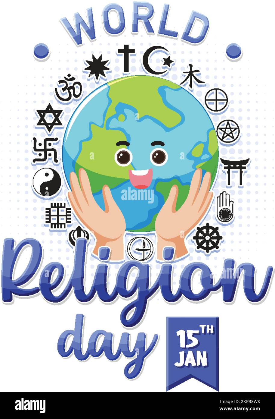 World Religion Day Banner Design illustration Stock Vector Image & Art ...