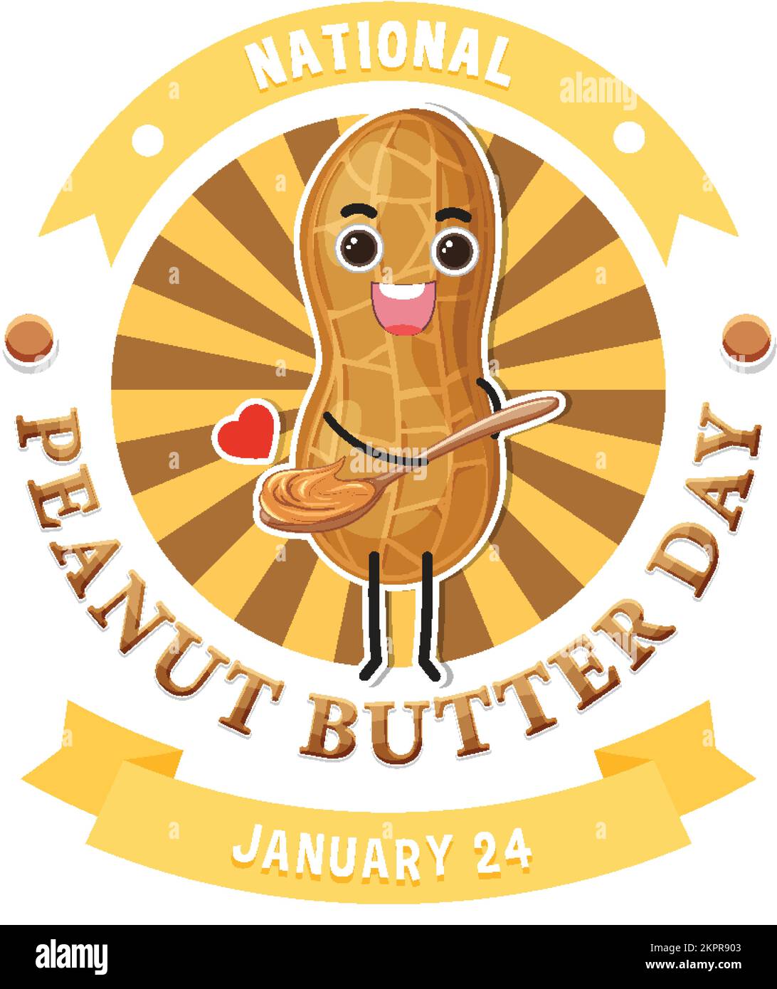 National Peanut Butter Day Banner Design illustration Stock Vector ...