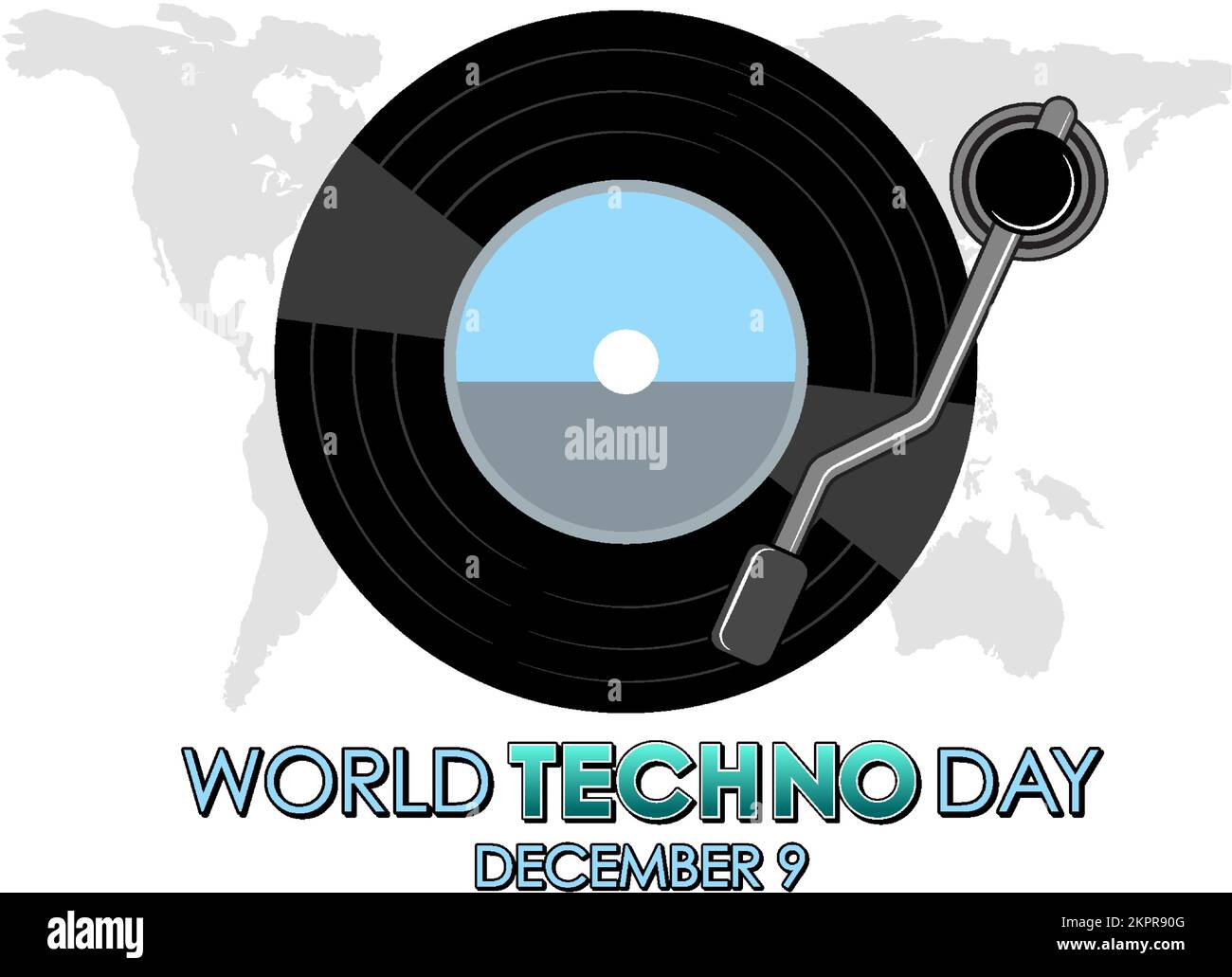 World techno day text banner design illustration Stock Vector Image ...