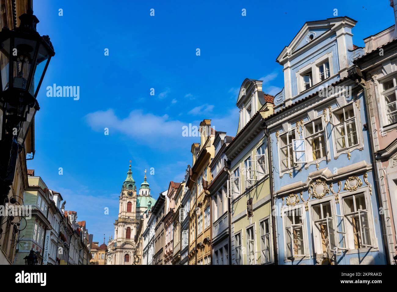 Prague, Czech Republic - 5 September 2022: Facades of traditional ...