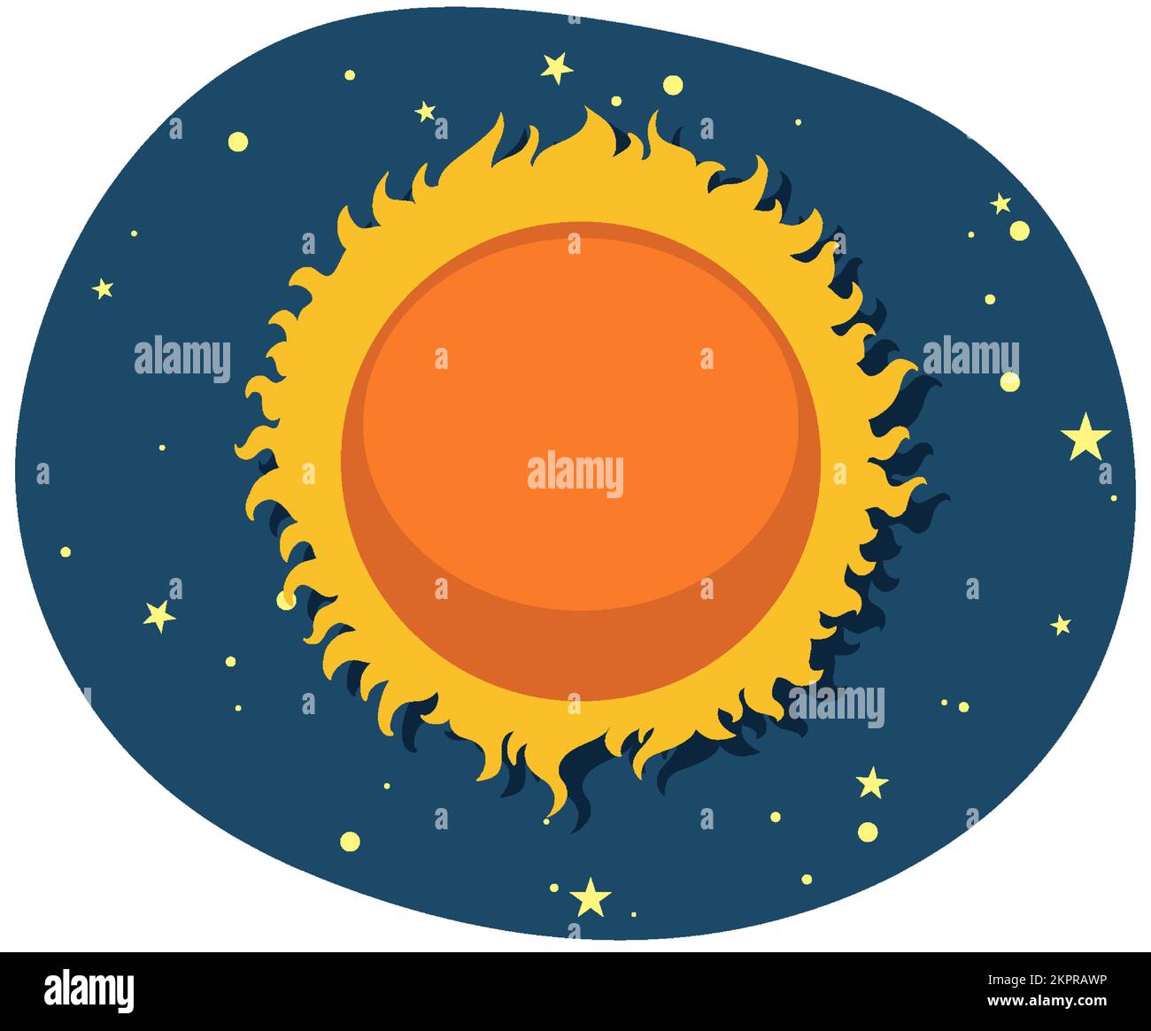 Sun in space background vector illustration Stock Vector Image & Art ...