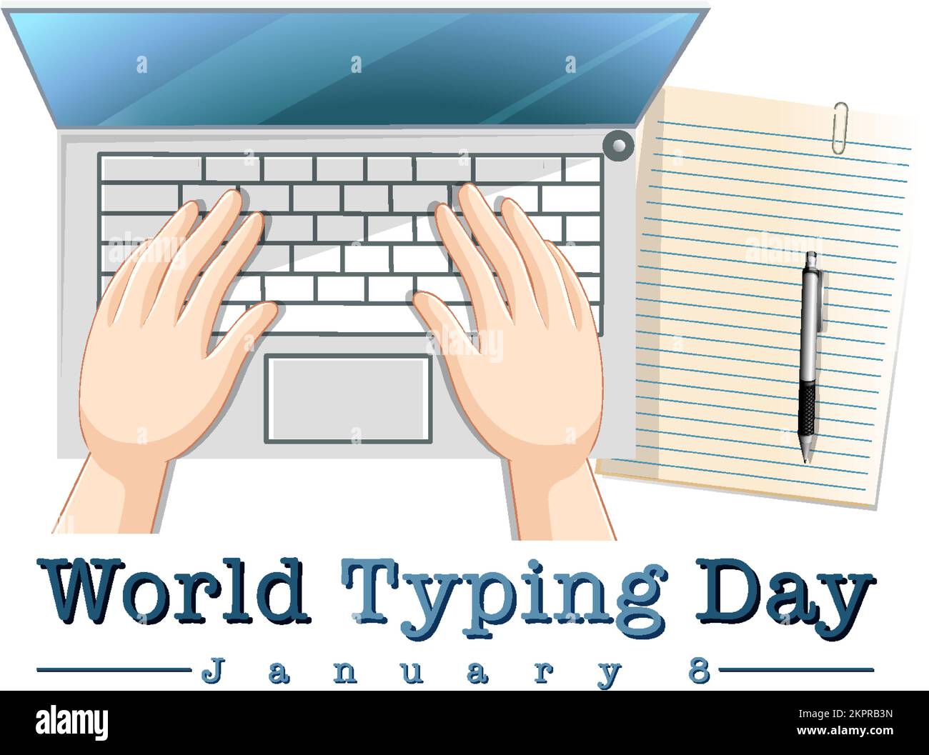 World Typing Day Banner Design illustration Stock Vector Image & Art ...