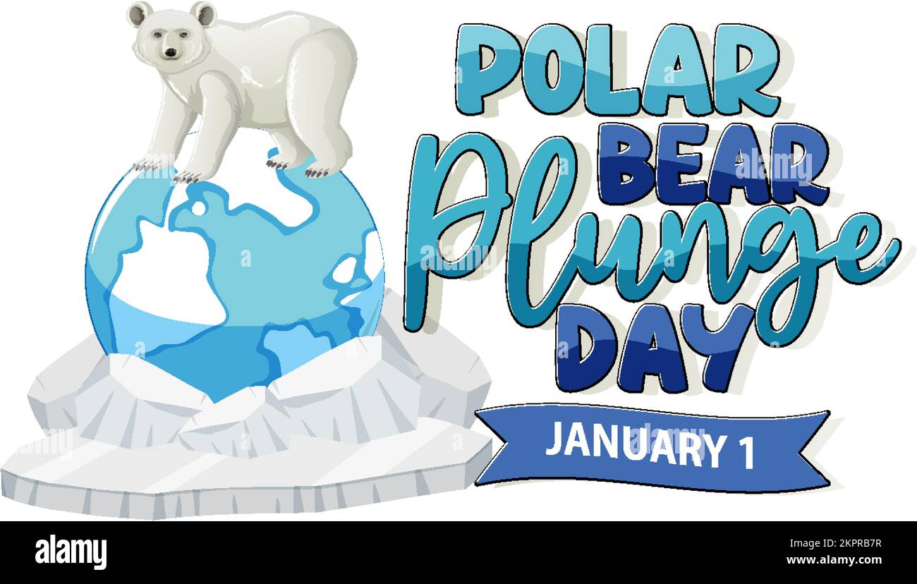 Polar Bear Plunge Day icon illustration Stock Vector Image & Art - Alamy
