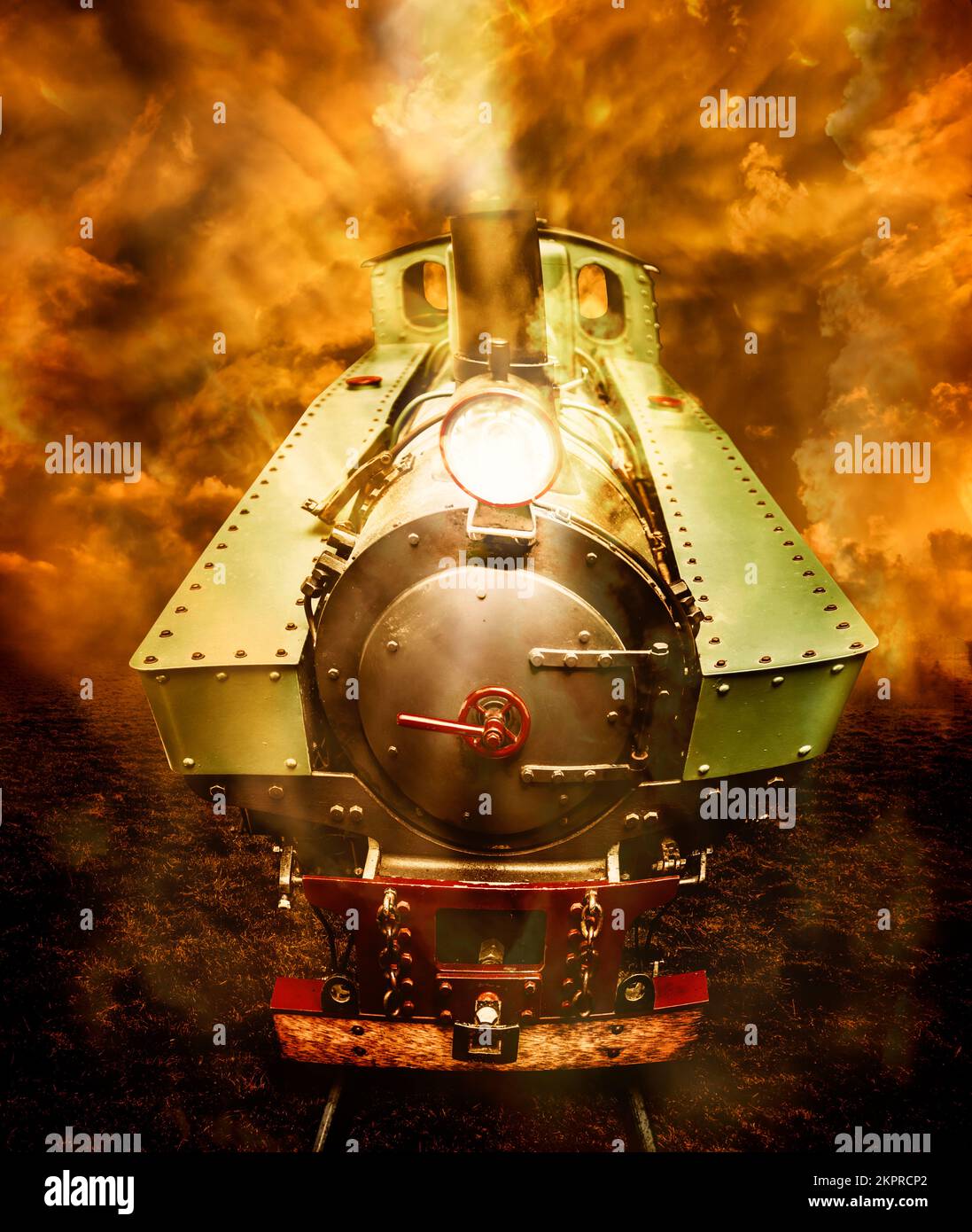 Steam locomotive venting steam hi-res stock photography and images - Alamy