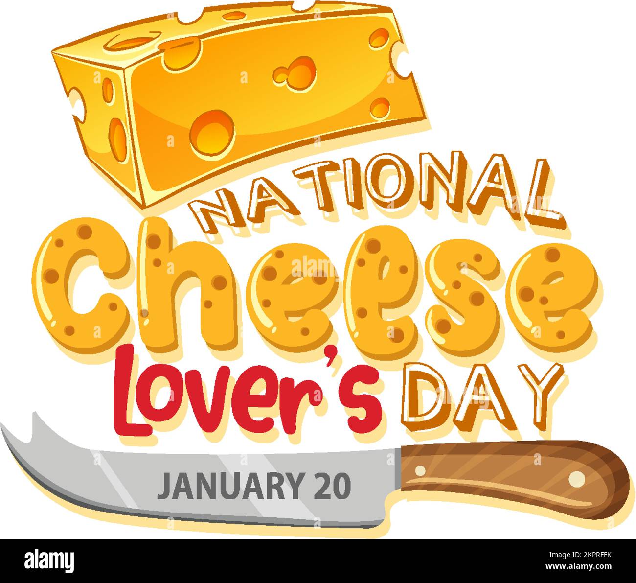 National Cheese Lovers Day Banner Design illustration Stock Vector ...