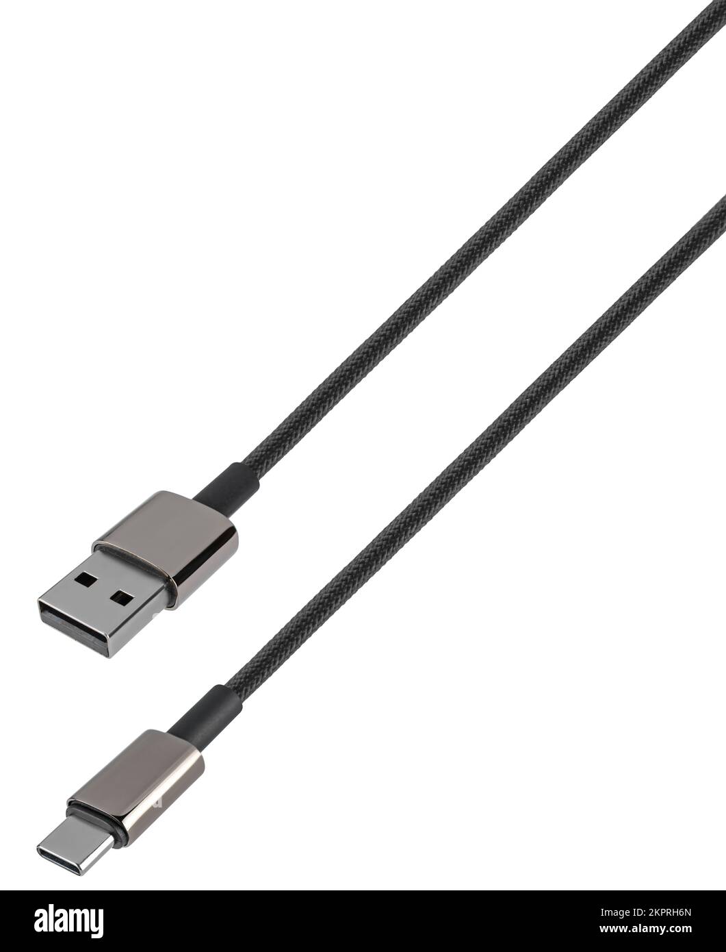 cable and connector USB, Type-C, isolated on white background Stock ...