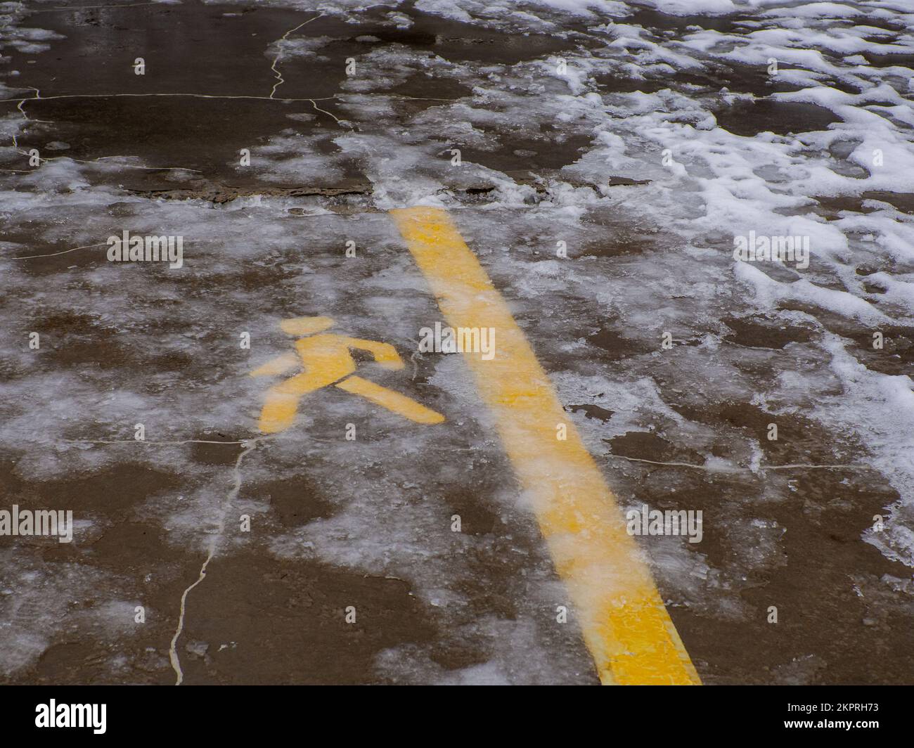 Pedestrian Figure Walking in winter Stock Photo - Alamy