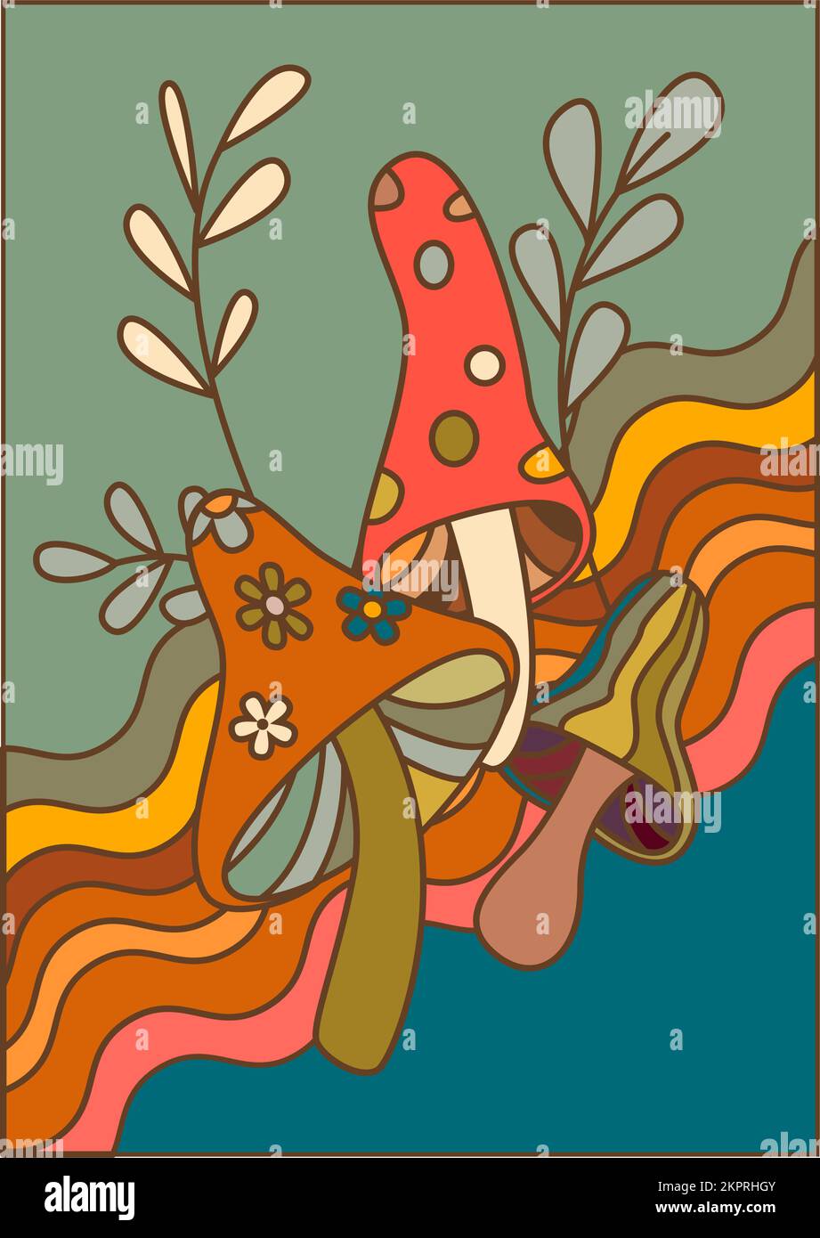 Fantasy mushrooms from forest, cartoon vector Stock Vector Image & Art ...