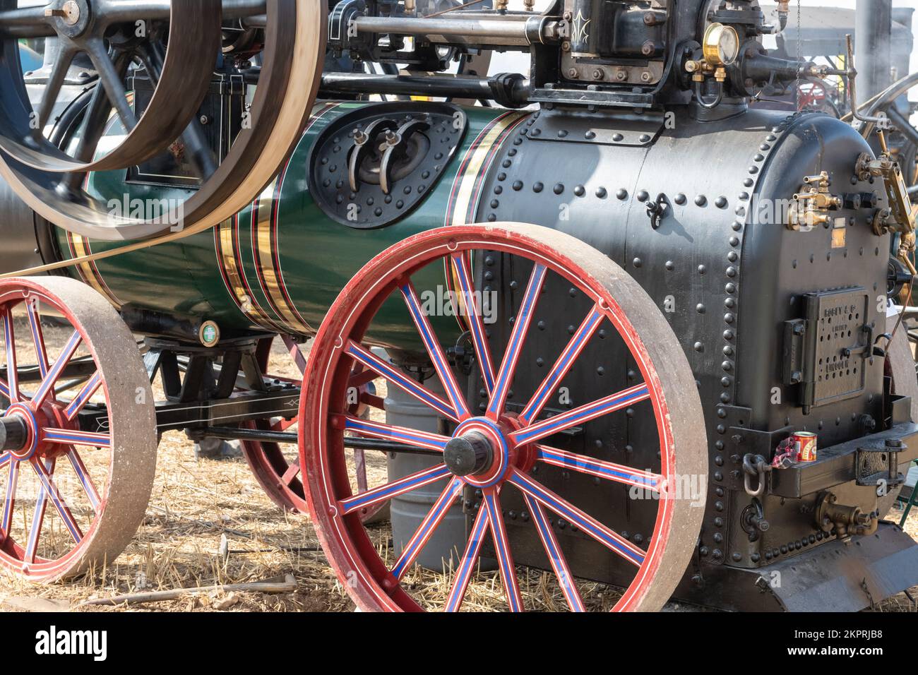 Tarrant Hinton.Dorset.United Kingdom.August 25th 2022.A restored Robey ...