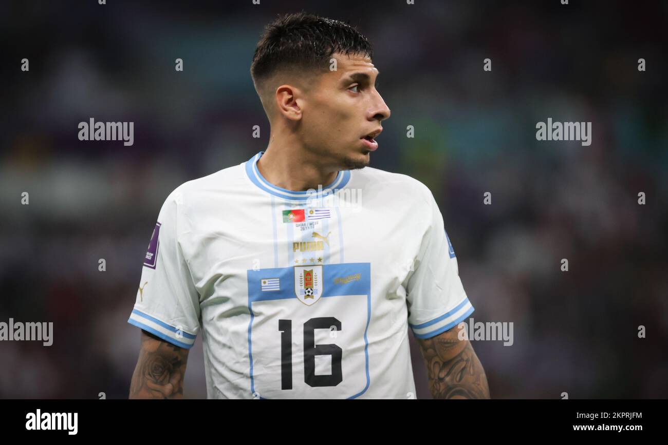 Lusail, Qatar. 28th Nov, 2022. Uruguay's Mathias Olivera pictured ...