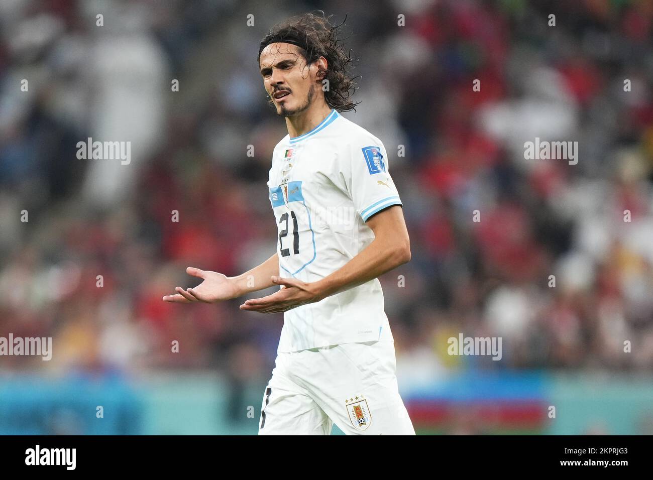 Edinson Cavani of Uruguay during the FIFA World Cup Qatar 2022 match ...