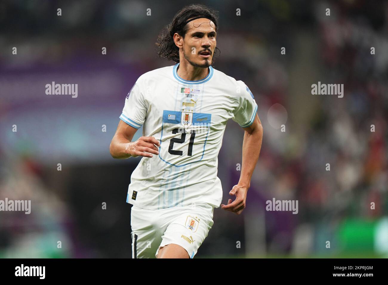 Edinson Cavani of Uruguay during the FIFA World Cup Qatar 2022 match ...