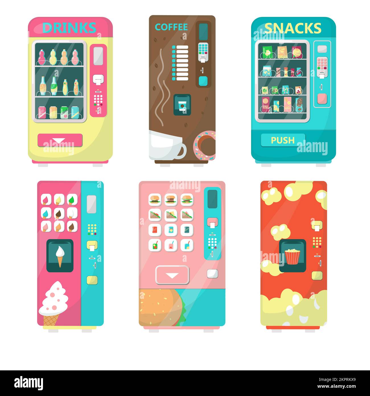 Soft drinks display Stock Vector Images - Alamy