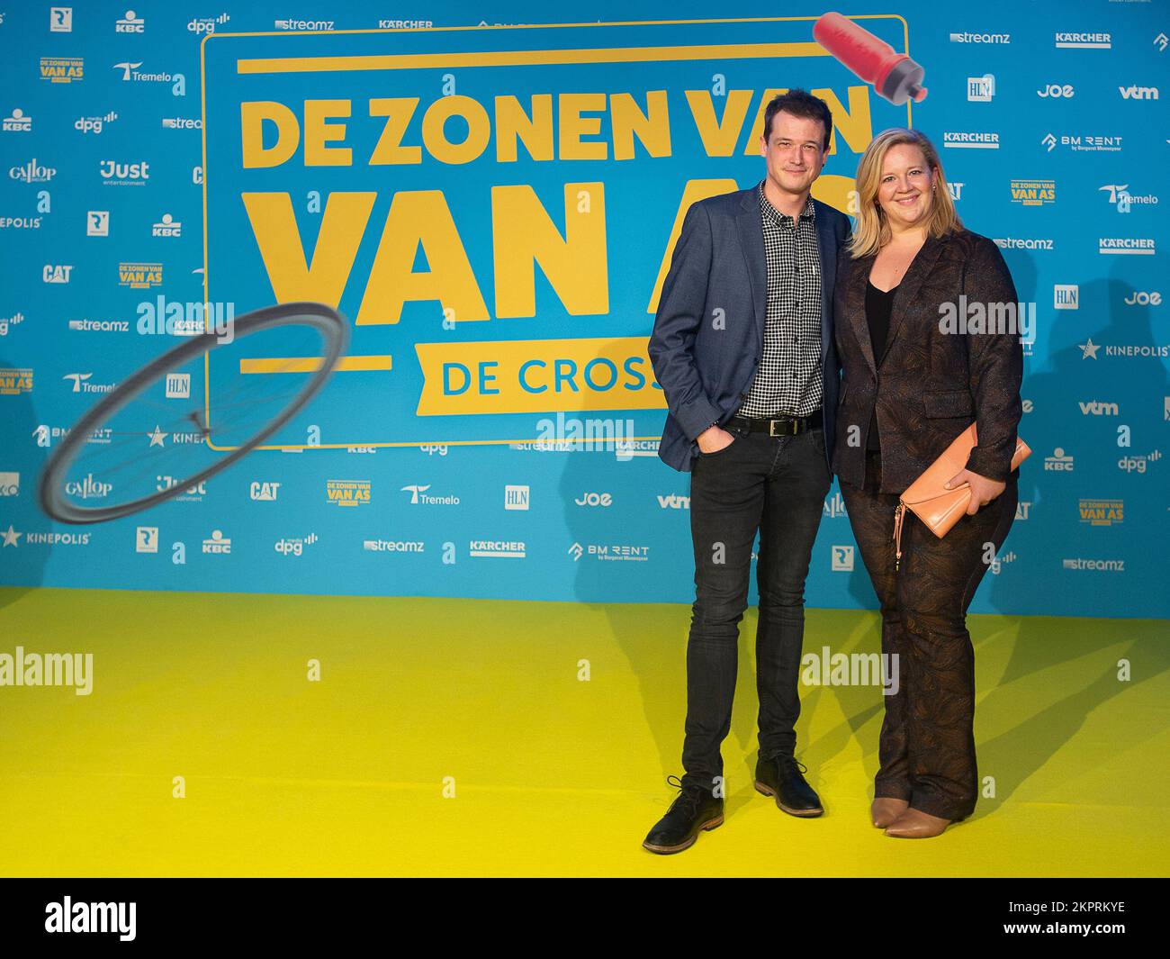 Actress Eva van der Gucht and with boyfriend pictured during the ...