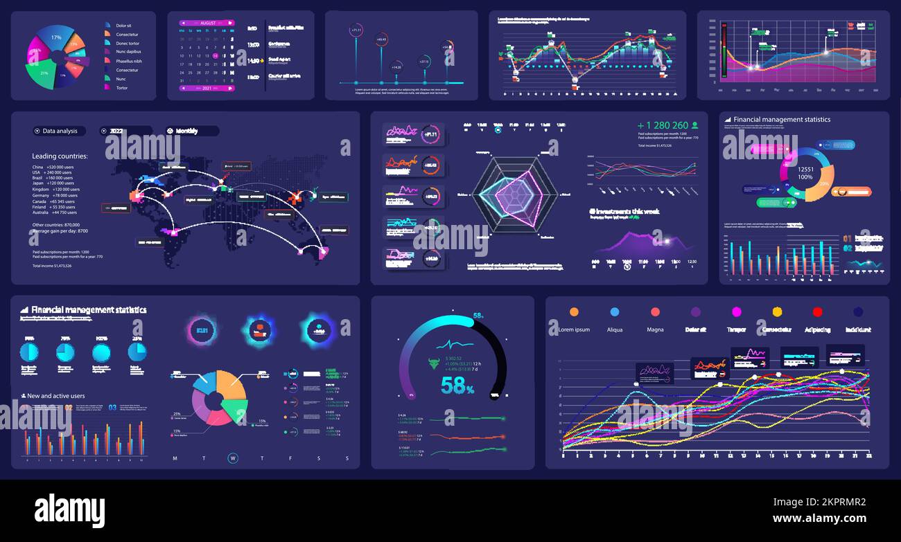 Beautiful mockup dashboard with gradient UI, UX, KIT elements Stock ... Beautiful mockup dashboard with gradient UI, UX, KIT elements Stock ...