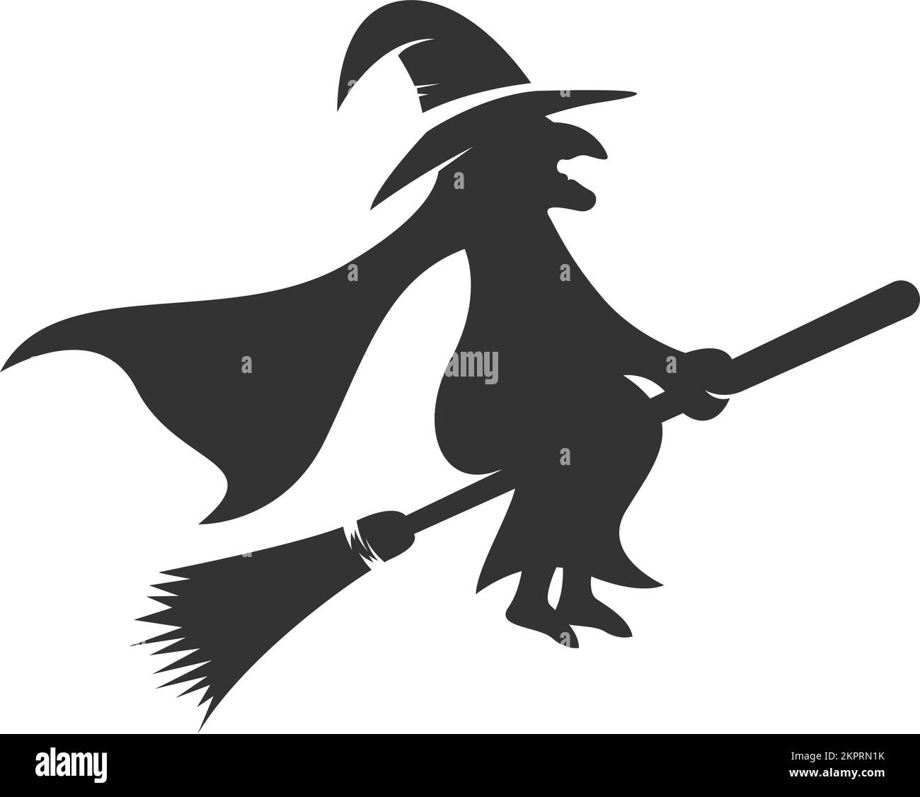 Witch, witch hat logo icon design illustration Stock Vector Image & Art - Alamy