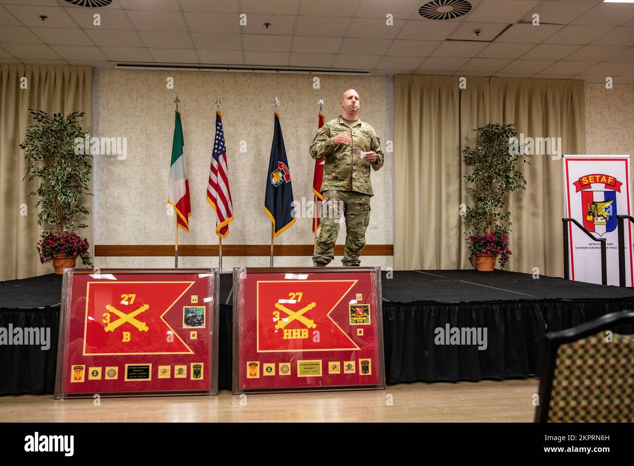 Col. Randy T. Overstreet thanks his family and others for their support ...