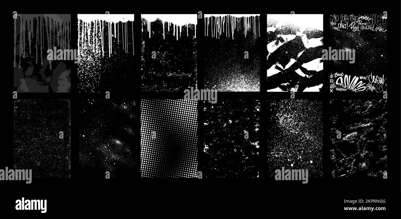 Texture overlay stamps set. Collection stamps grunge Stock Vector Image ...