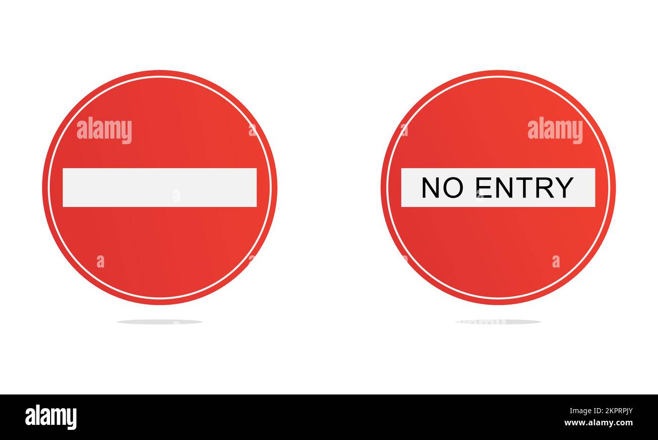Decorative no entry sign Stock Vector Images - Alamy