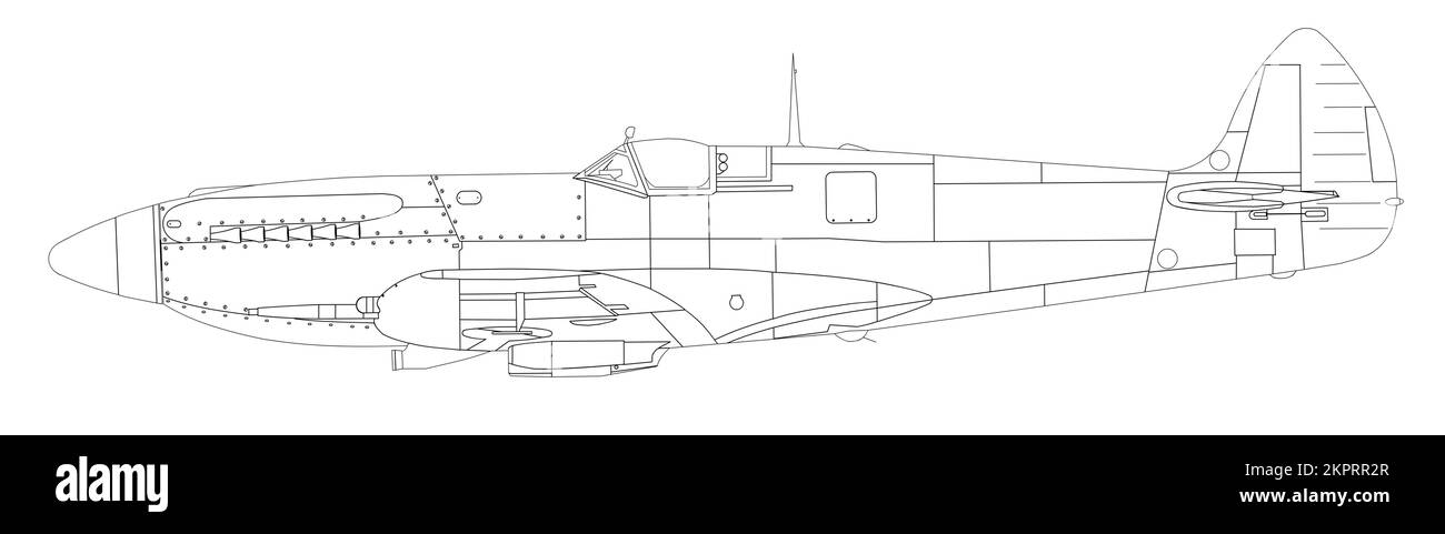 Supermarine Spitfire Mk XII Stock Photo - Alamy