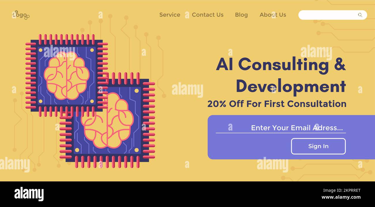 AI consulting and development, consultations Stock Vector Image & Art ...