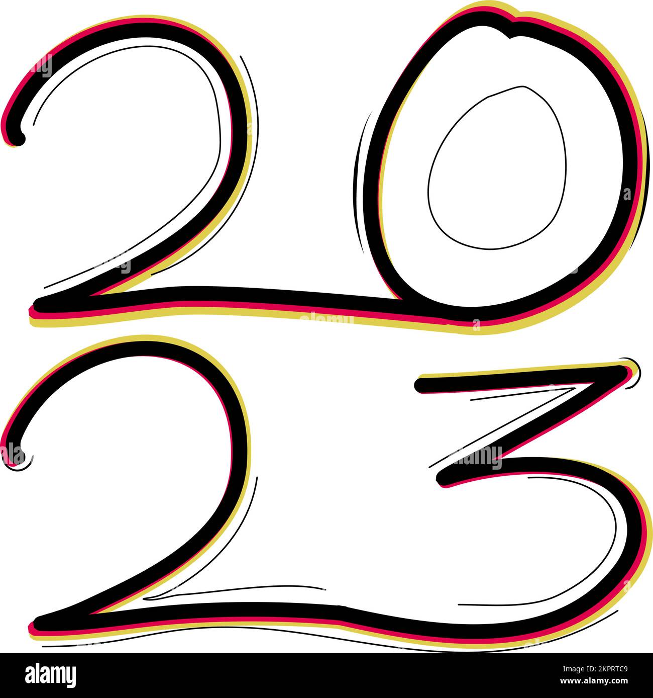 2023 Happy New Year black logo text design Stock Vector Image & Art - Alamy