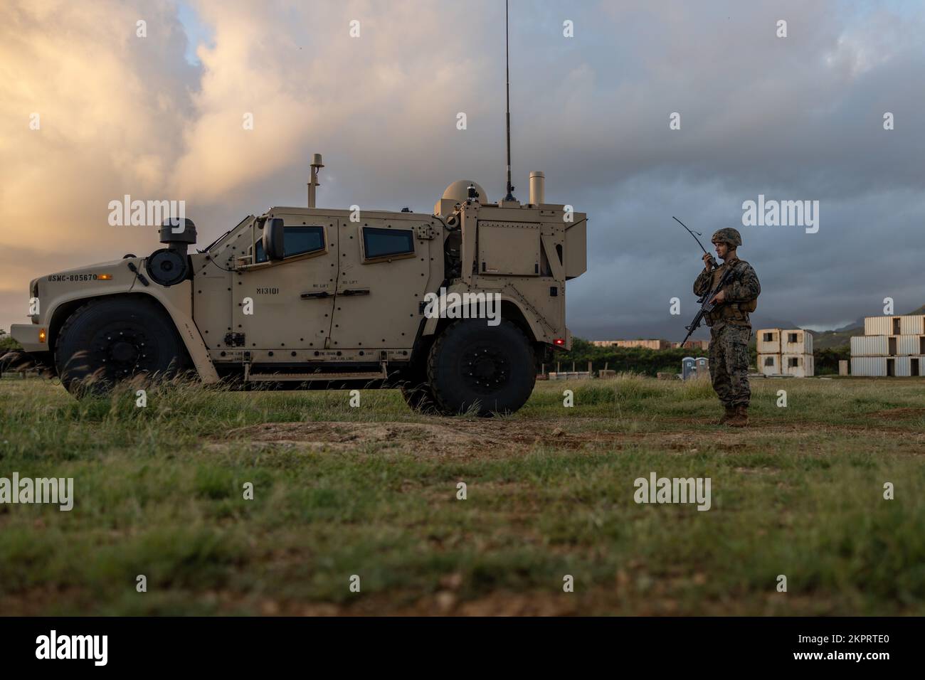 U.S. Marine Corps Lance Cpl. Wesson Taylor, a radio operator with 3d ...