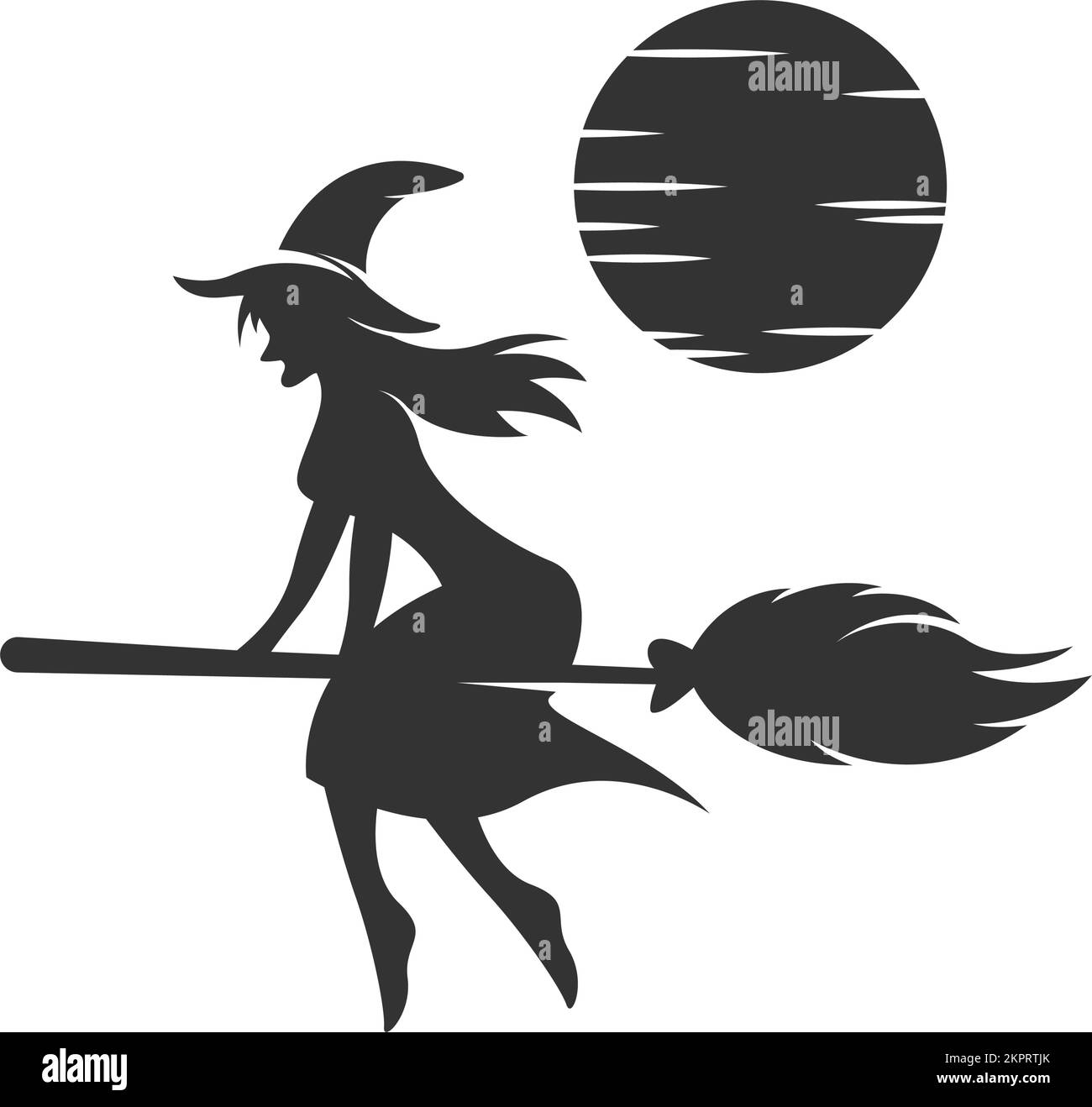 Witch, witch hat logo icon design illustration Stock Vector Image & Art - Alamy