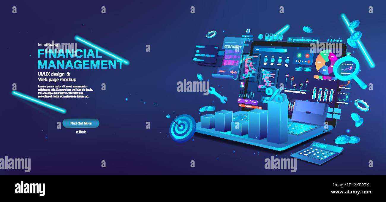 Banner advertising laptop hi-res stock photography and images - Alamy