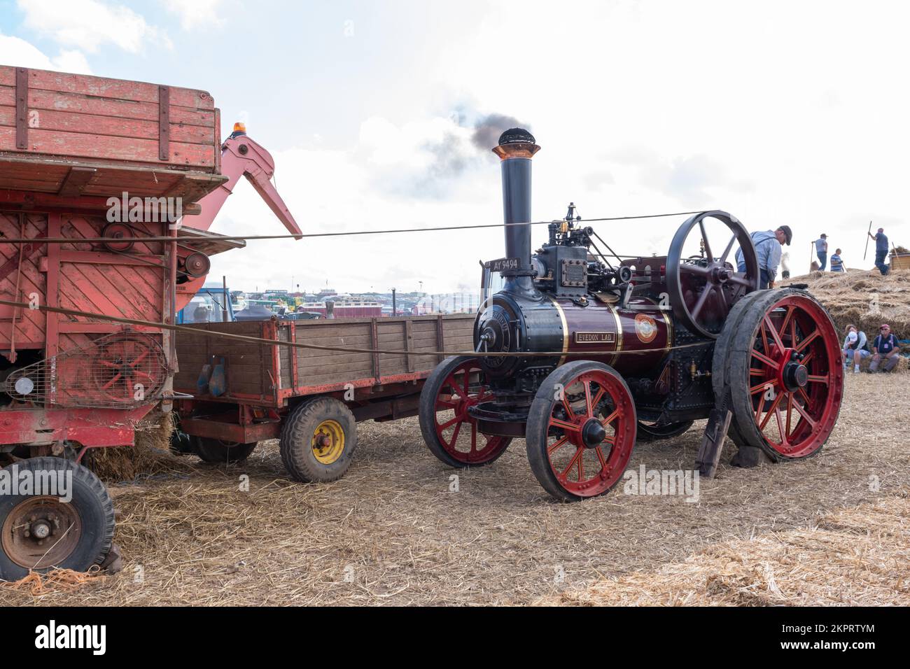 Tarrant Hinton.Dorset.United Kingdom.August 25th 2022.A 1910 Allchin traction engine called ...