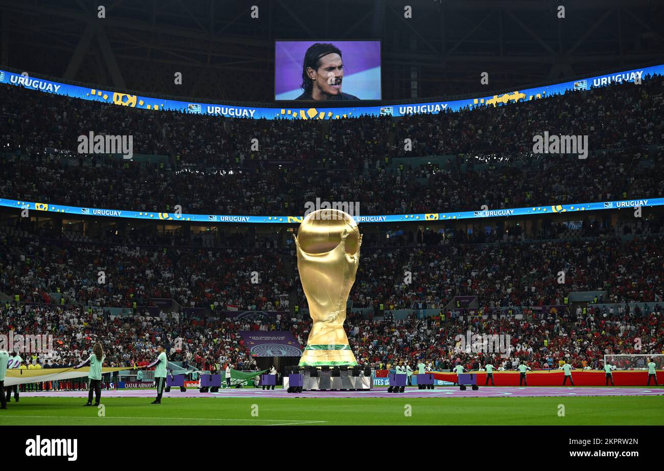 Lusail, Qatar. 28th Nov, 2022. Edinson Cavani of Uruguay is shown on ...