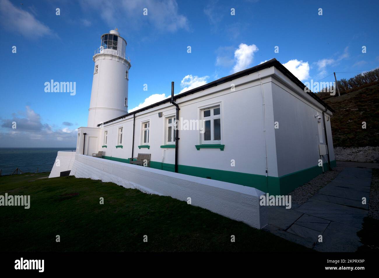 Padstow Cornwall UK 11 28 2022 Trevose Lighthouse 1847 built by Trinity ...