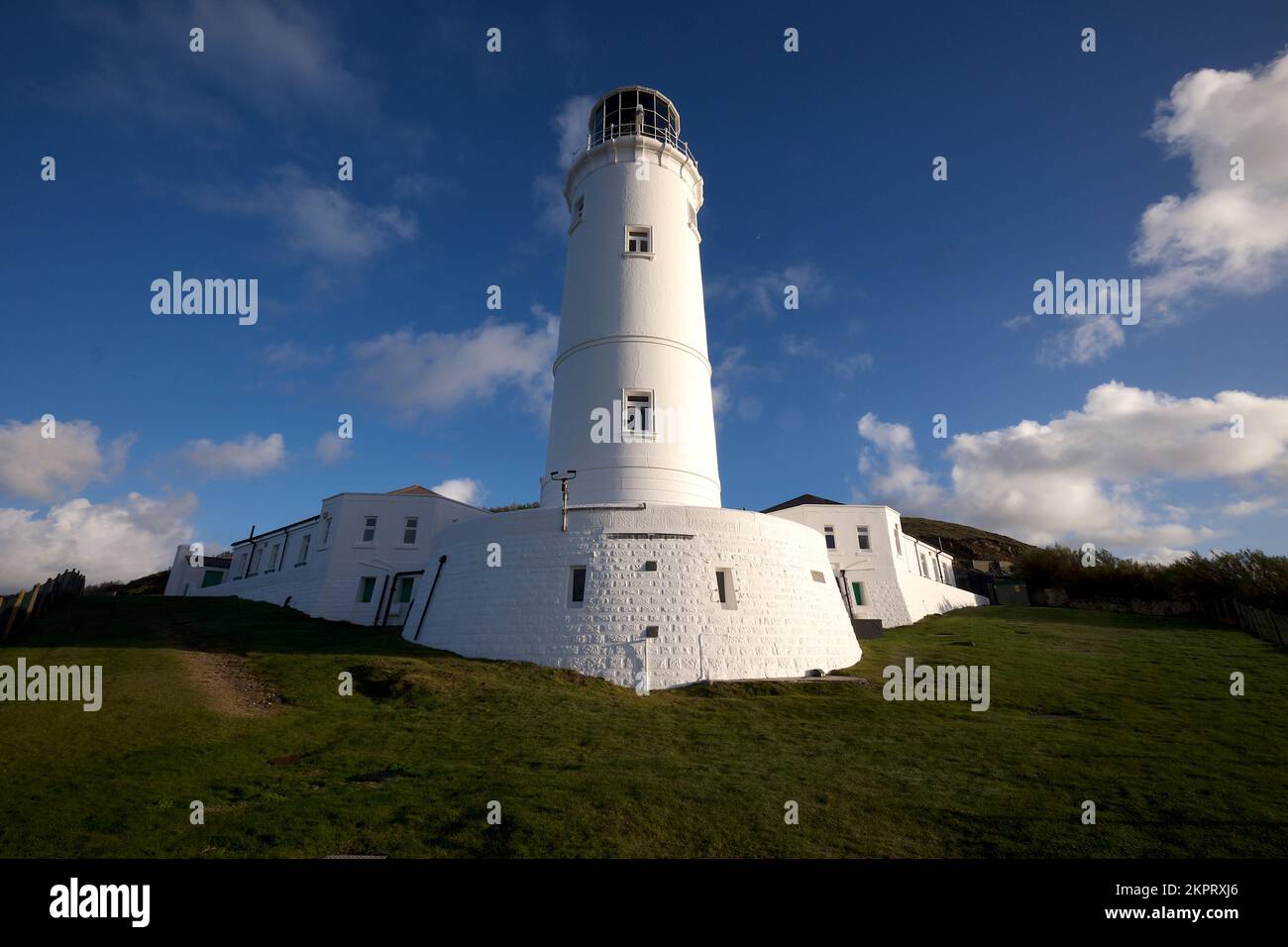 Padstow Cornwall UK 11 28 2022 Trevose Lighthouse 1847 built by Trinity ...