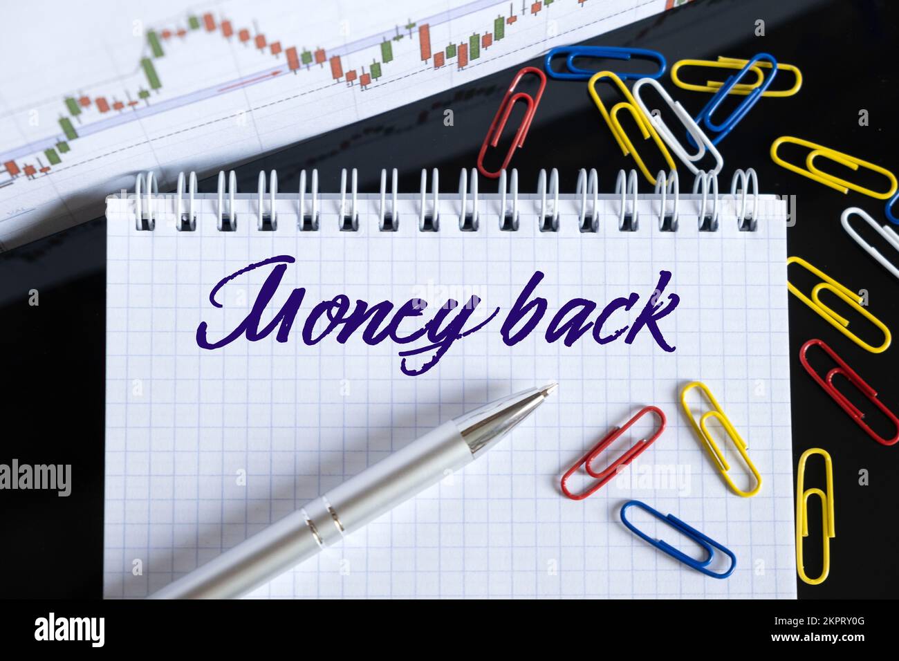 Finance and economics concept. On the desktop are a forex chart, paper ...