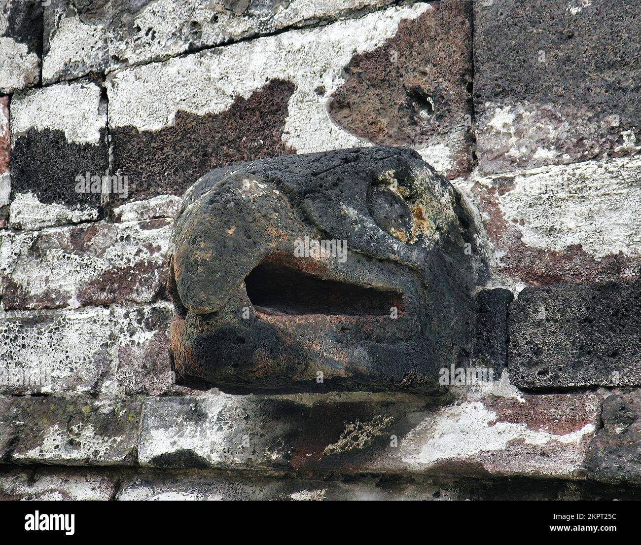 Mexico City (Mexico) The ruins of the Aztec house of the eagles near ...