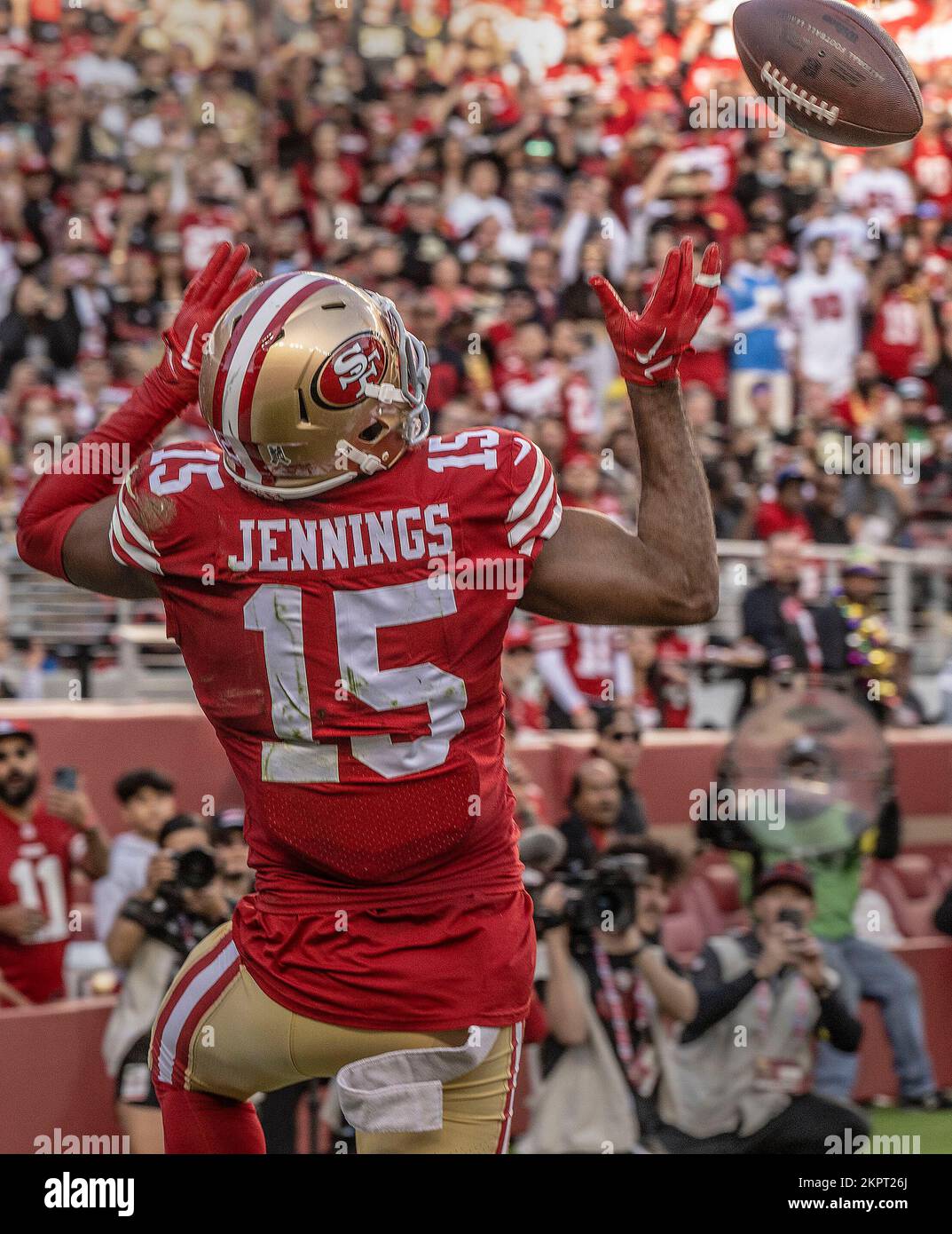 Santa Clara, California, USA. 27th Nov, 2022. San Francisco 49ers wide ...