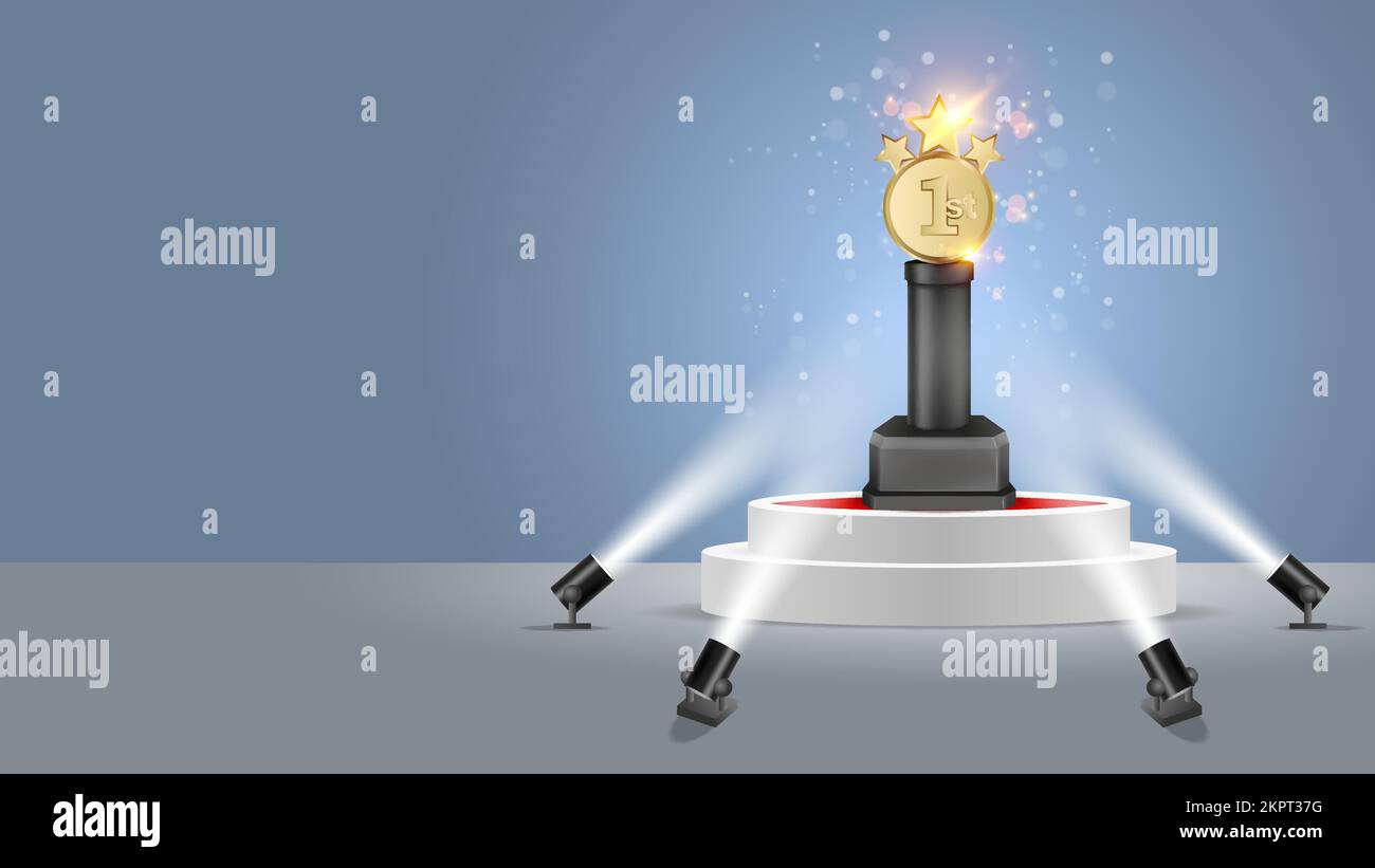 Be first vector poster web banner design template. First place ...