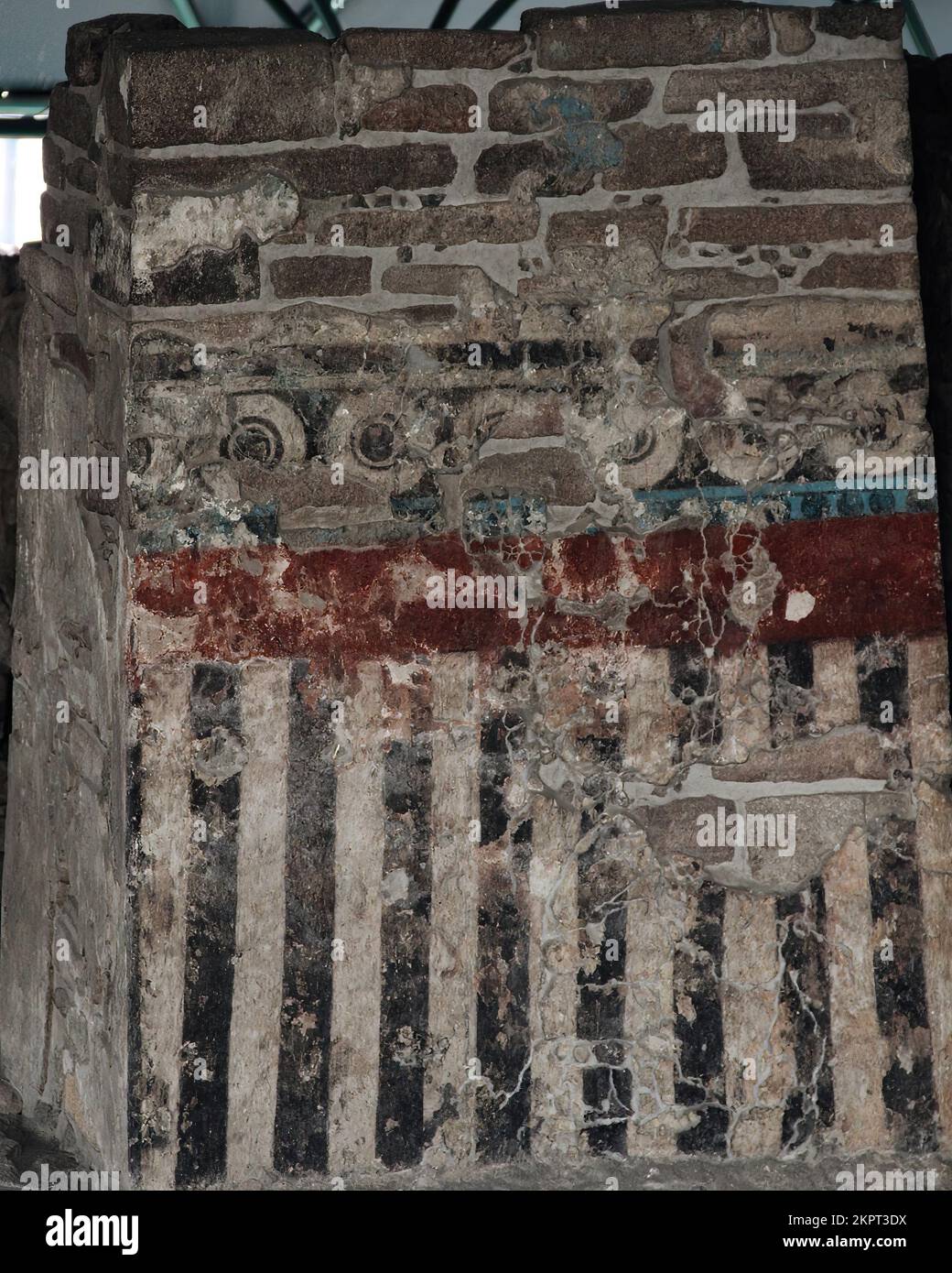 The ruins of the Great Pyramid (or Templo Mayor) the main temple of ...