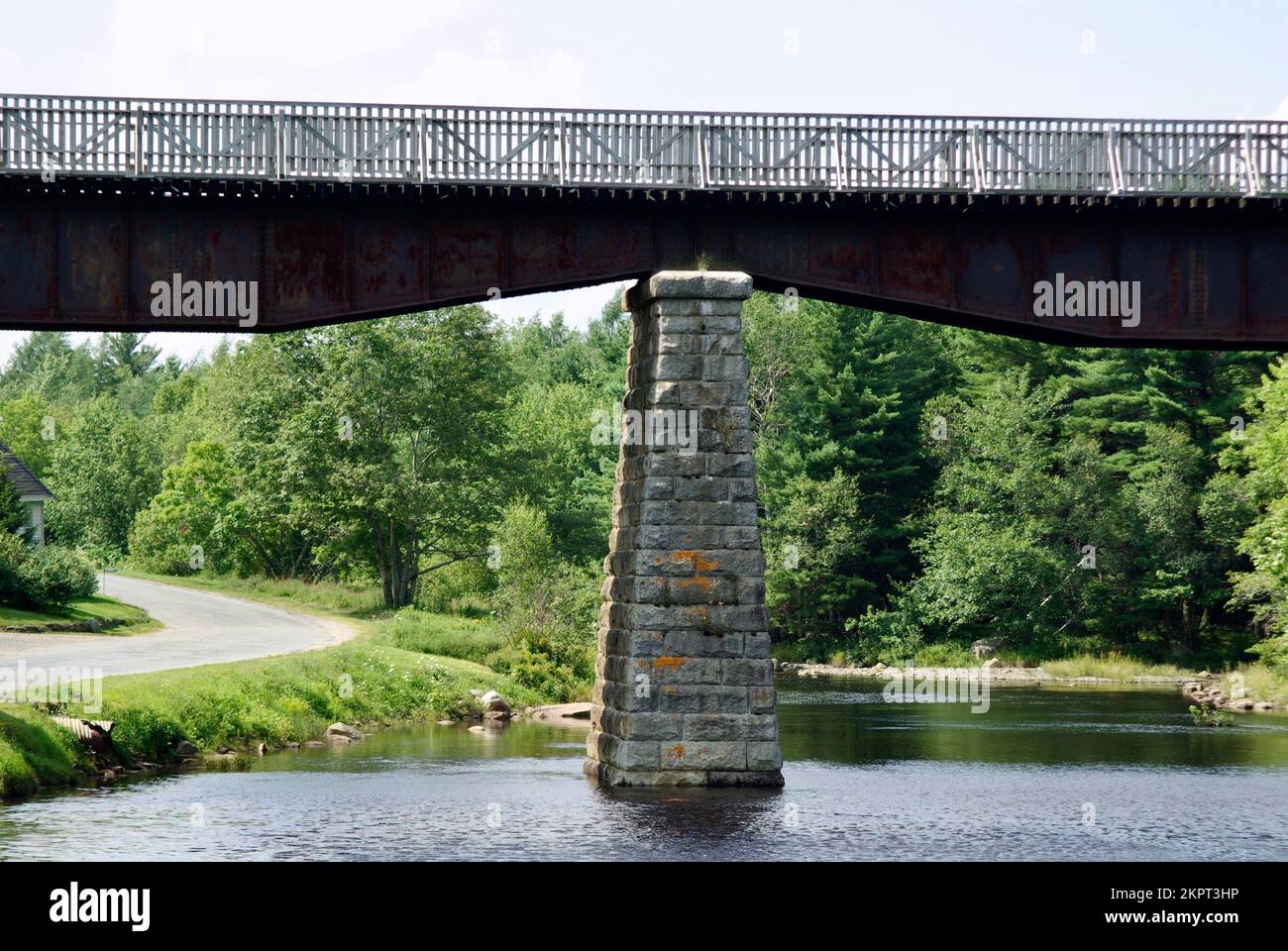 Golden River Bridge Stock Photo - Alamy