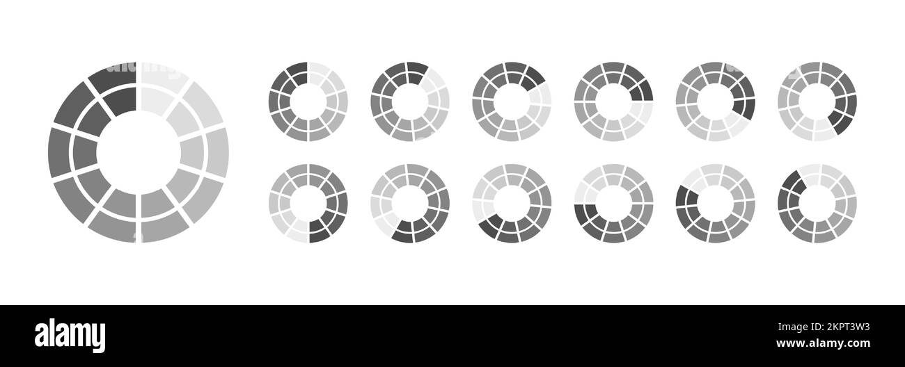 Circular Loading Buffering Icons Vector Stock Vector Image & Art - Alamy