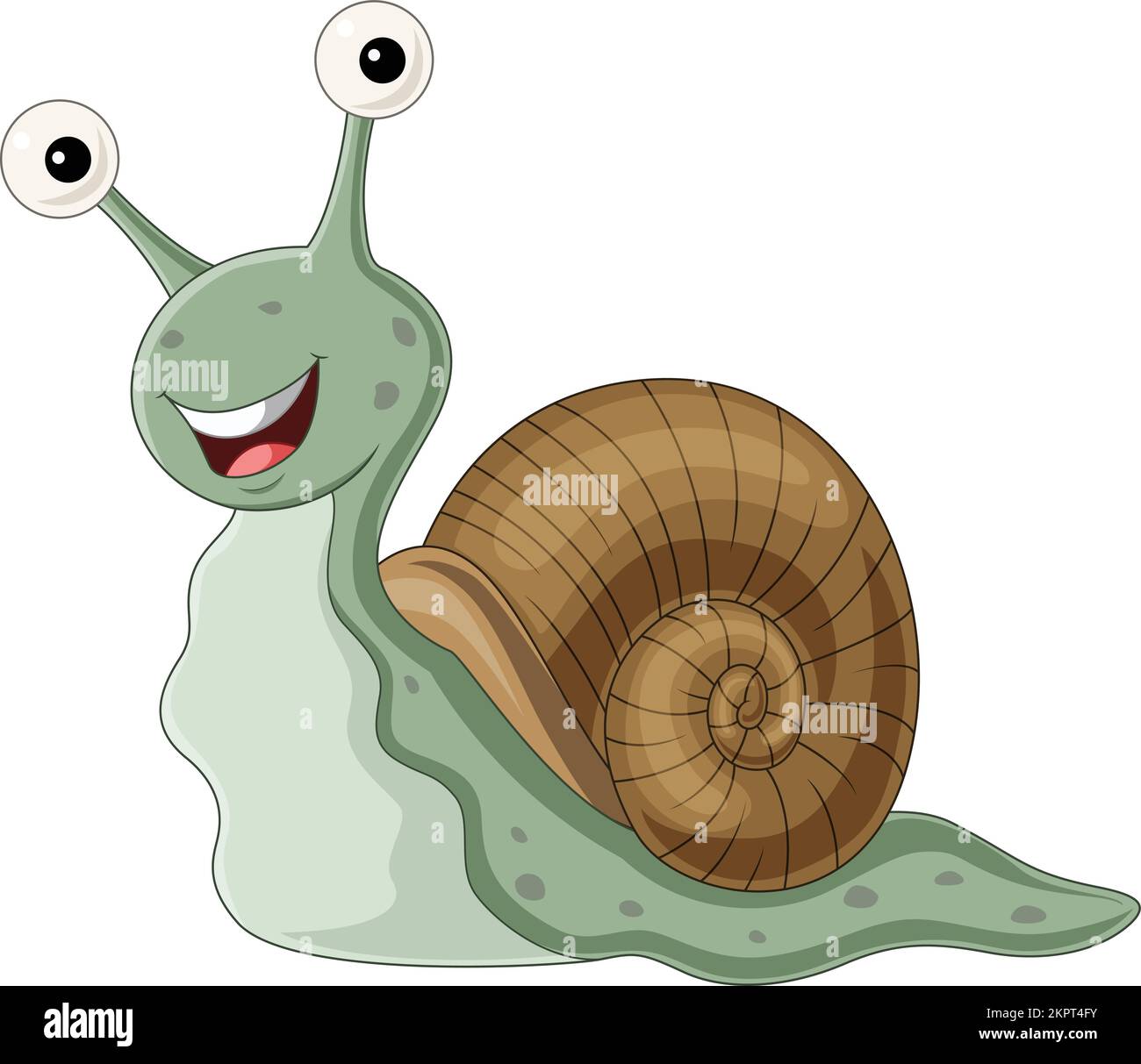 Cartoon snail isolated on white background Stock Vector Image & Art - Alamy