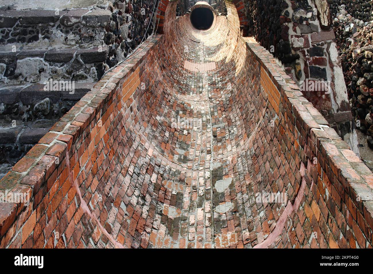 The ruins of the Great Pyramid (or Templo Mayor) the main temple of ...