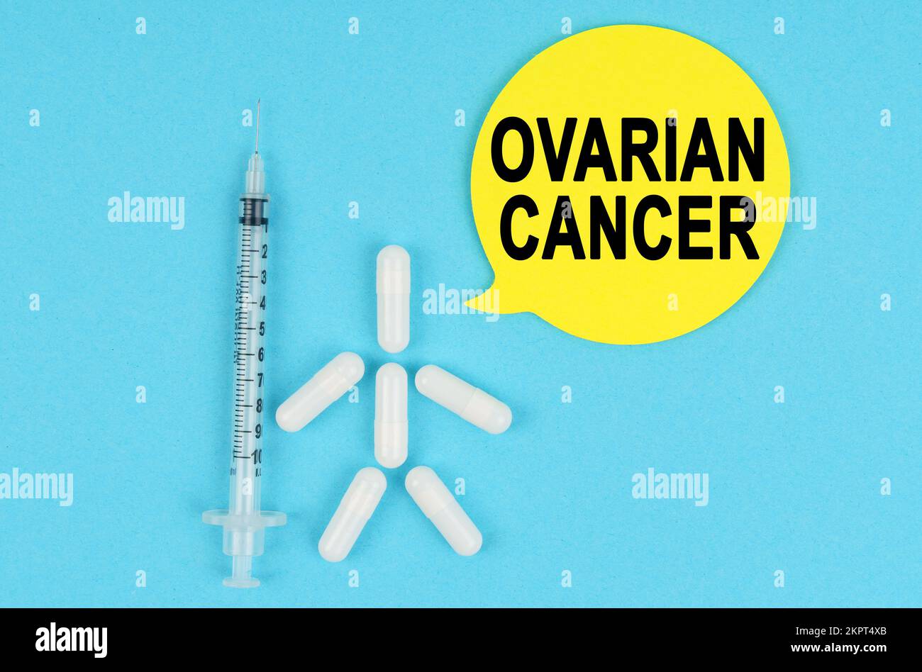 Medicine and health concept. Syringe, human figure made of pills and ...