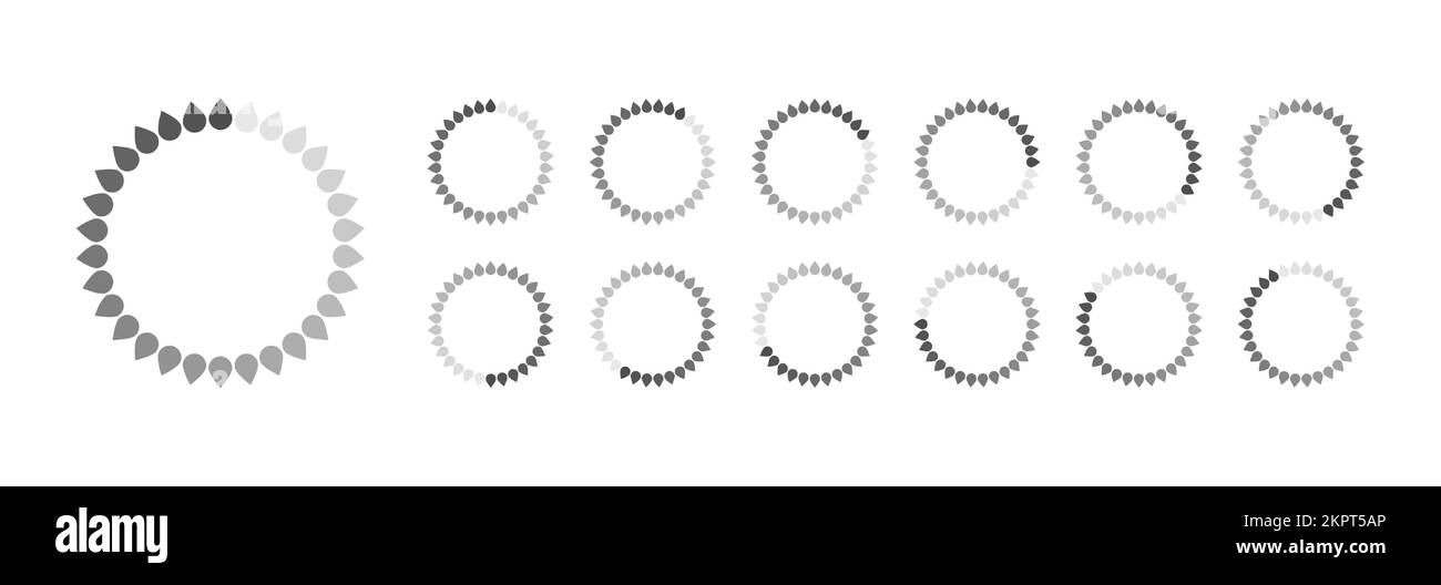 Circular Loading Buffering Icons Vector Stock Vector Image & Art - Alamy Circular Loading Buffering Icons Vector Stock Vector Image & Art - Alamy