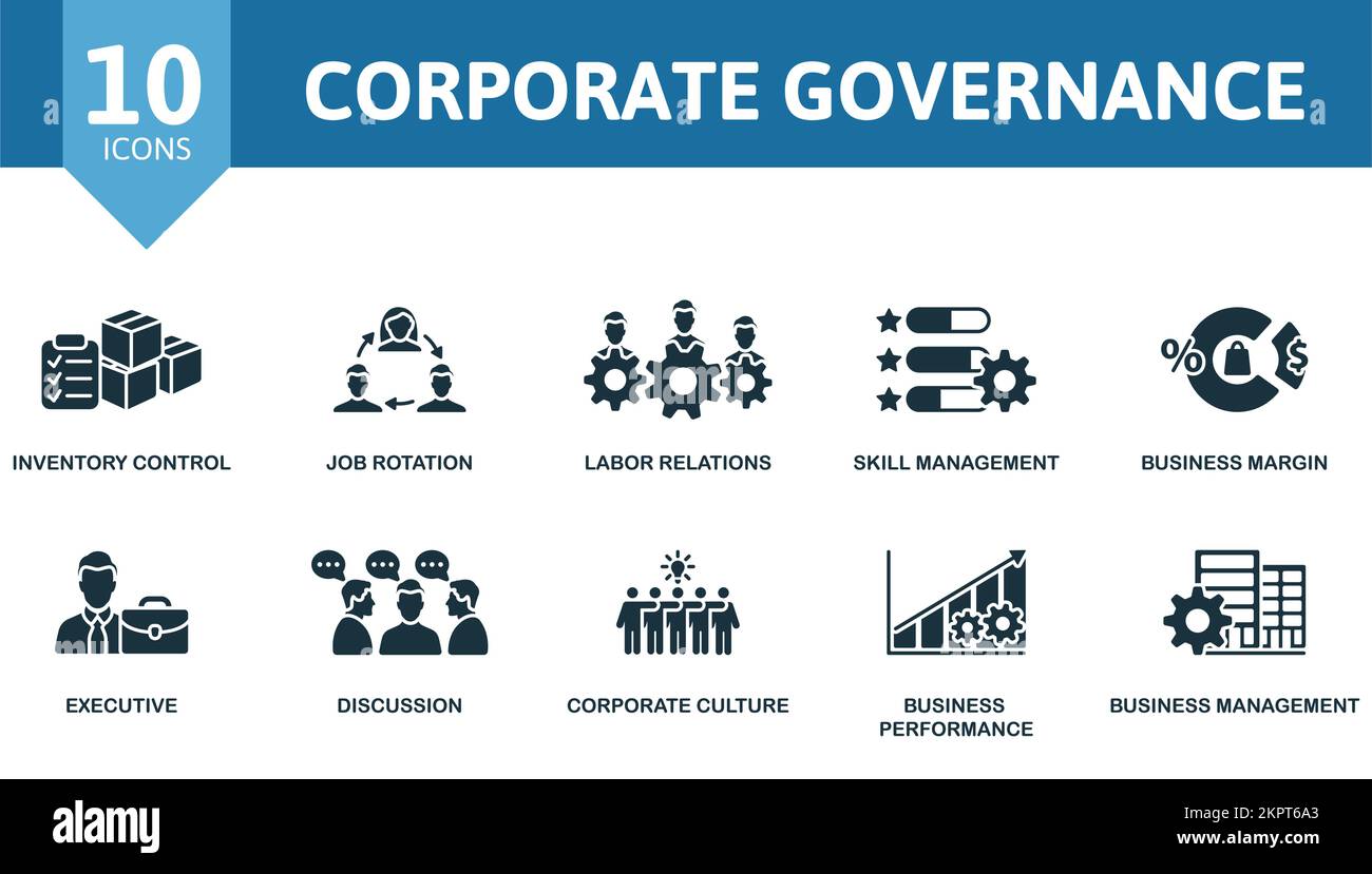 Corporate Governance icon set. Monochrome simple Corporate Governance ... Corporate Governance icon set. Monochrome simple Corporate Governance ...